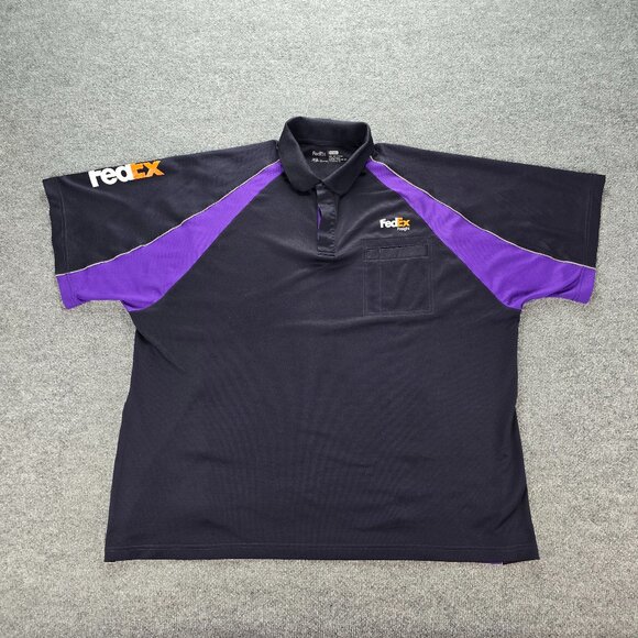 FedEx | Shirts | Fedex Freight Polo Shirt Mens 3xl Black Short Sleeve ...